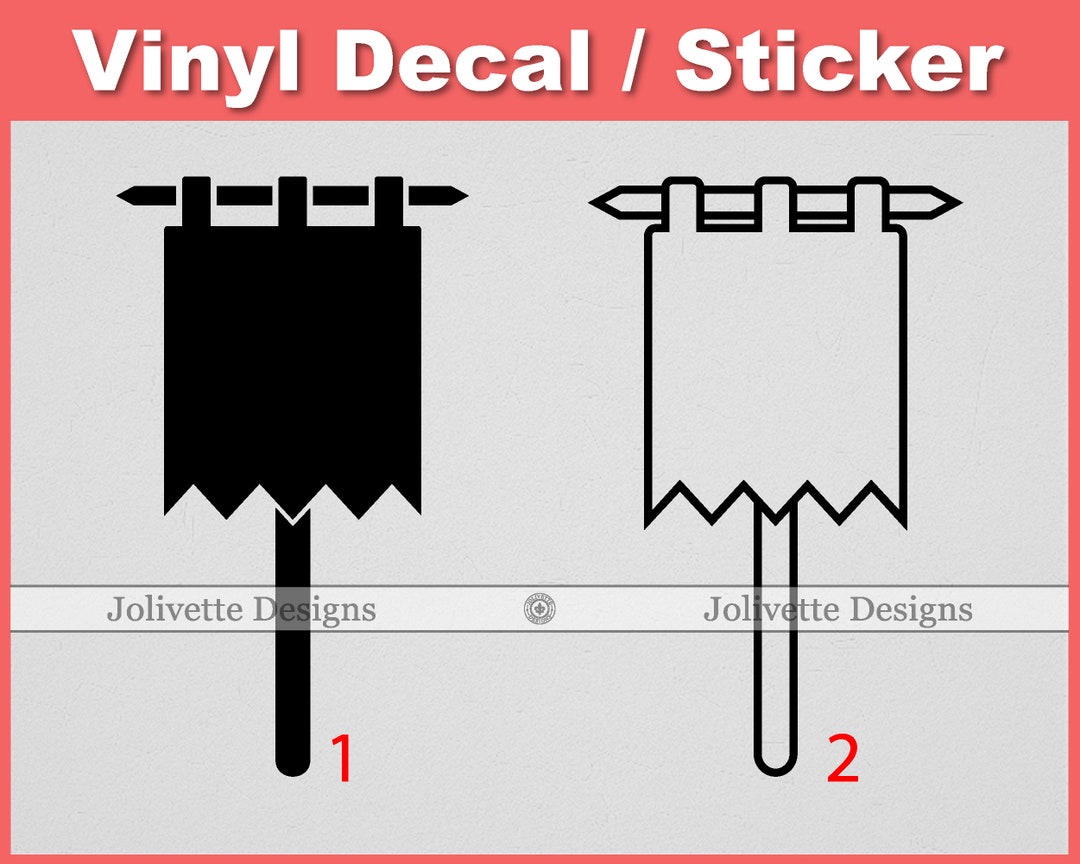 Medieval Banner, Banner, Sign, Pole, Decal, Car Decal, Laptop Decal ...
