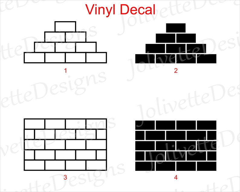 Bricks Wall Building Masonry Stacks Mason Blocks Decal | Etsy