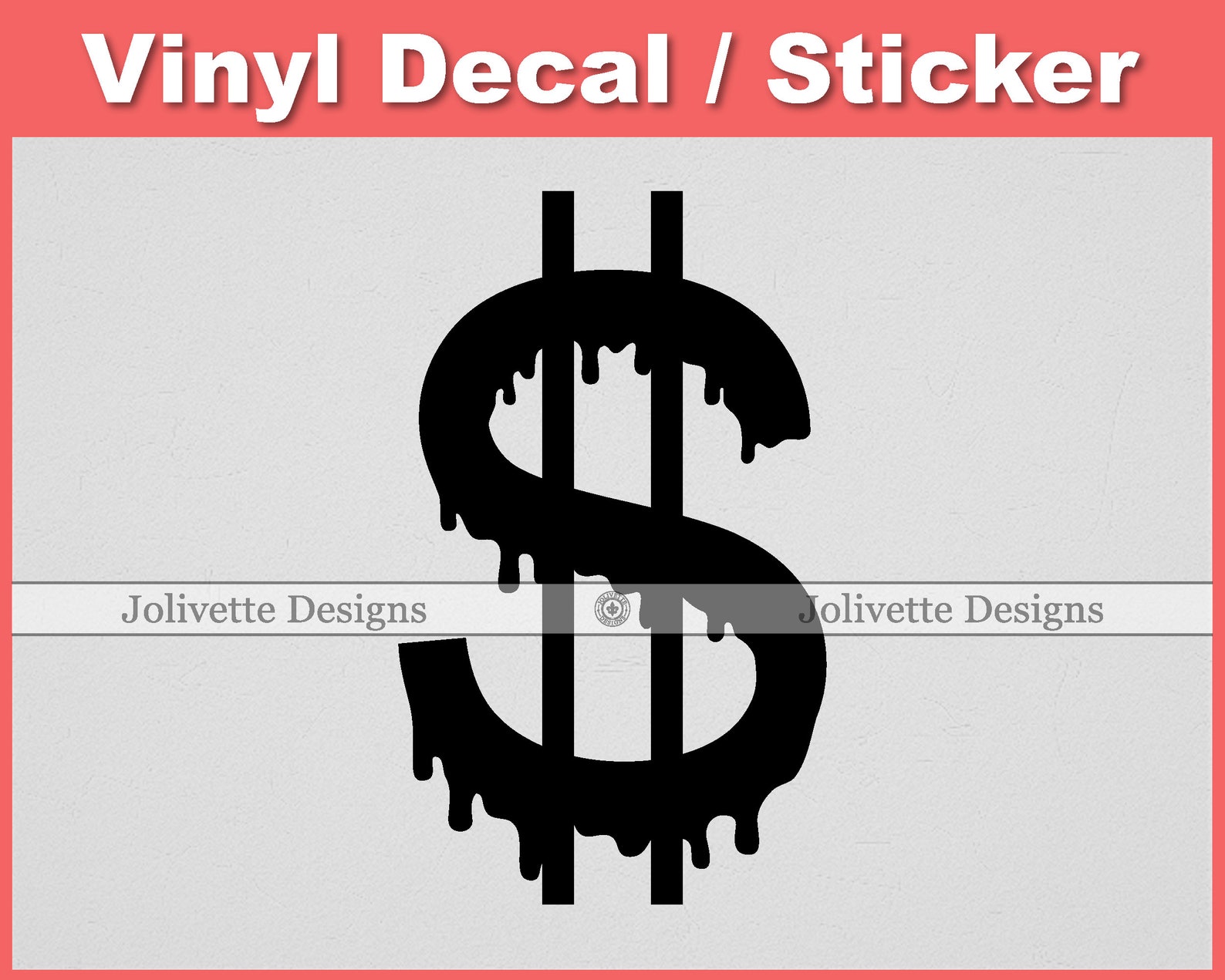 Cool Dollar Sign, Paint Drip, Money, Graffiti, Decal, Car Decal, Laptop ...