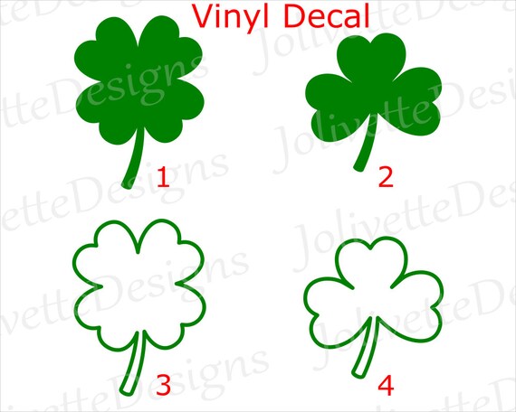 Shamrock Clover Three Leaf Four Leaf St Patricks Day | Etsy