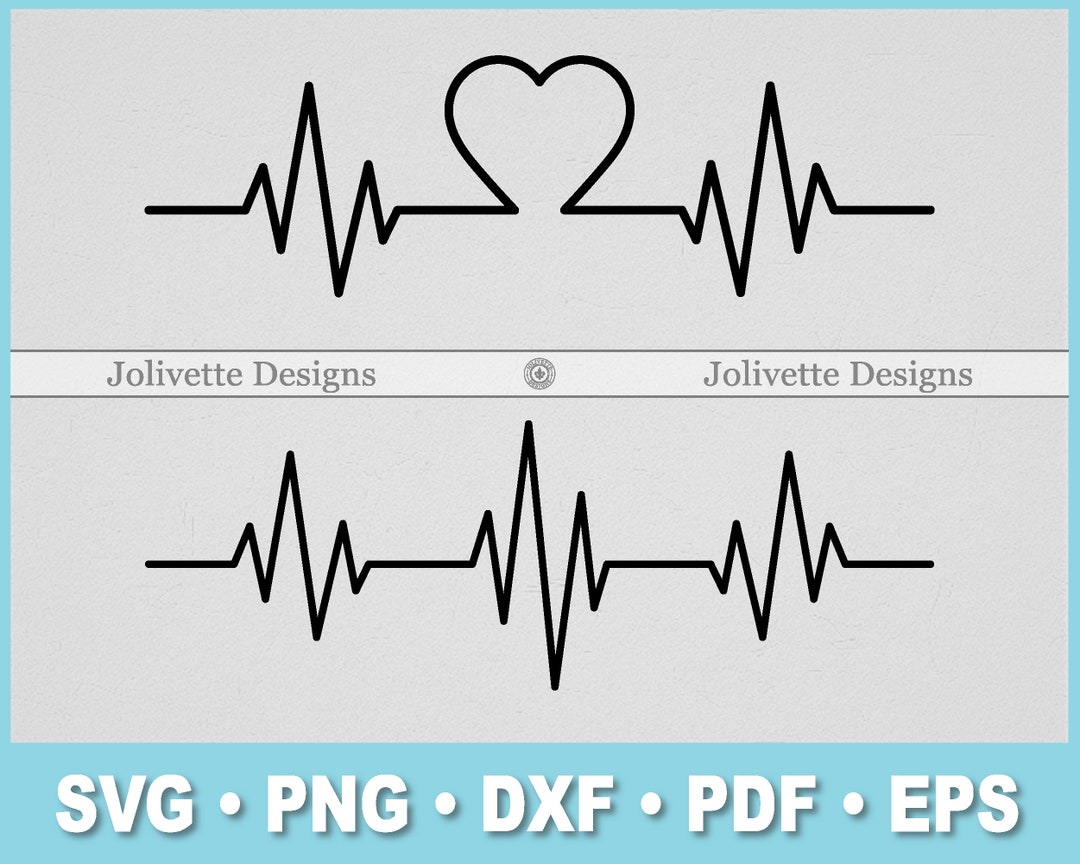 Heartbeats, Heart, EKG, ECG, Wave, Line, Clip Art, Clipart, Design, Svg ...