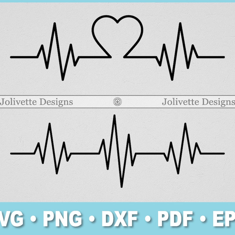 Heartbeat Svg - Etsy