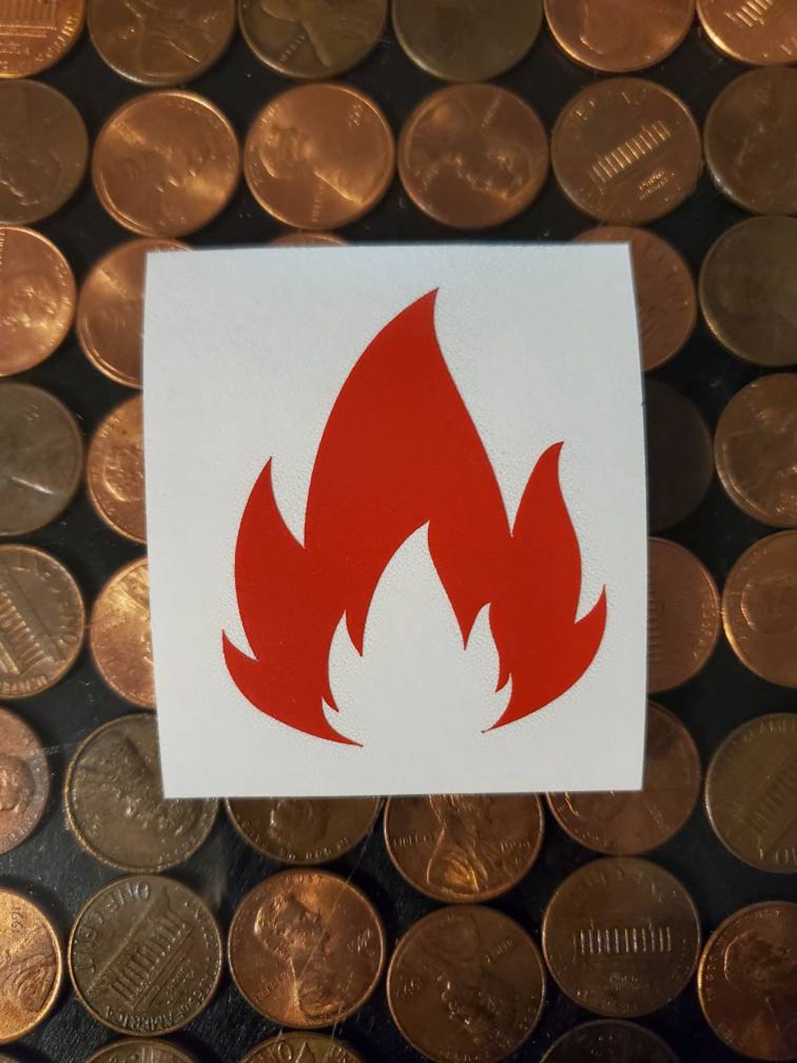 Fire Flame Campfire Wood Logs Decal Car Decal Laptop - Etsy