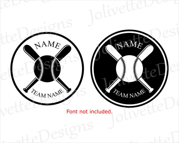 Baseball Team Custom Circle Decal Sports Clip Art - Etsy