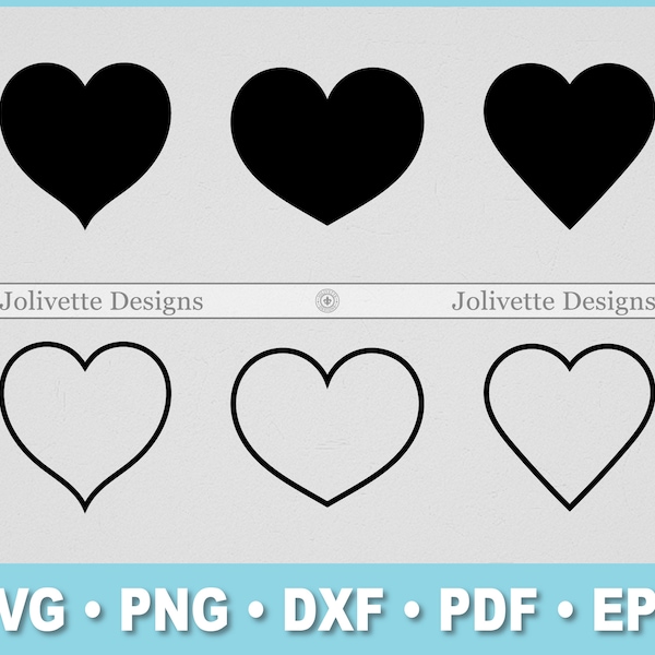 Heart Dxf Files - Etsy