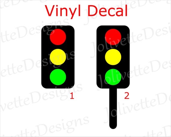 Traffic Light Stop Light Red Light Driving Decal Car | Etsy