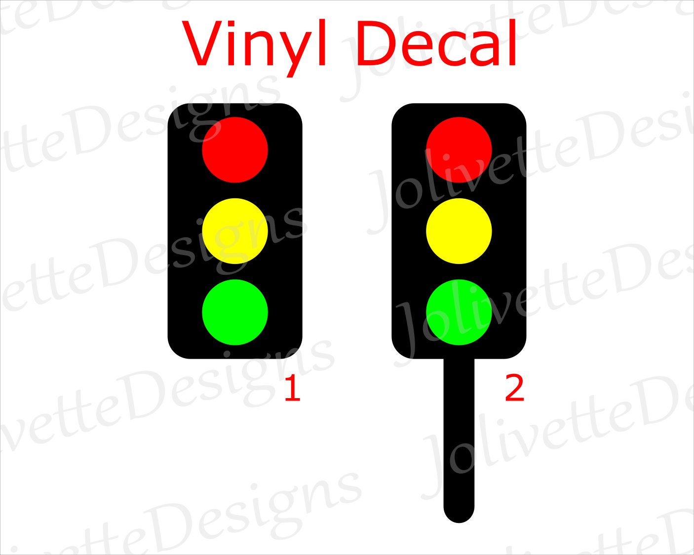 Traffic Light Stop Light Red Light Driving Decal Car | Etsy