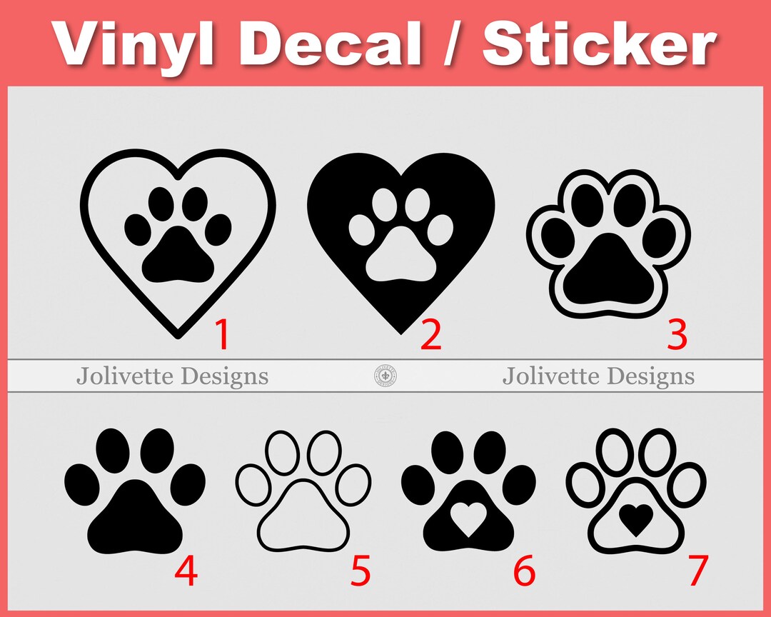 Paw Print, Bulldogs, Dog Lover, Animal, Decal, Car Decal, Laptop Decal ...