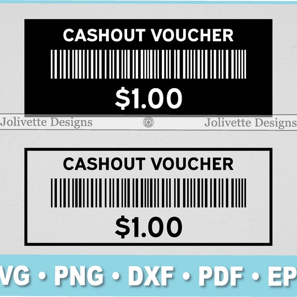 Casino Cashout Voucher Svg - Etsy