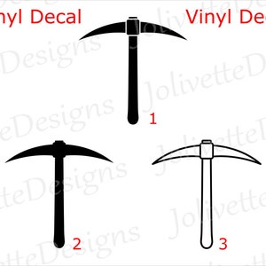 Pickaxe Pick Axe Mining Mine Miner Tool Decal Car | Etsy