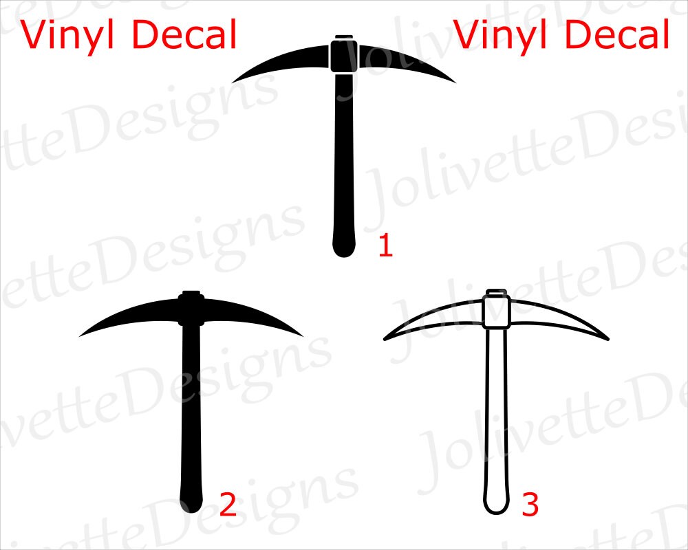 Pickaxe Pick Axe Mining Mine Miner Tool Decal Car | Etsy