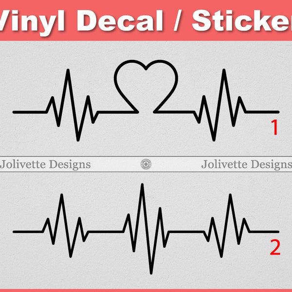 Ekg Stickers - Etsy