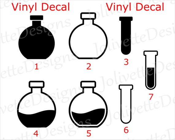 Potion Vial Bottle Chemistry Magic Decal Car Decal | Etsy