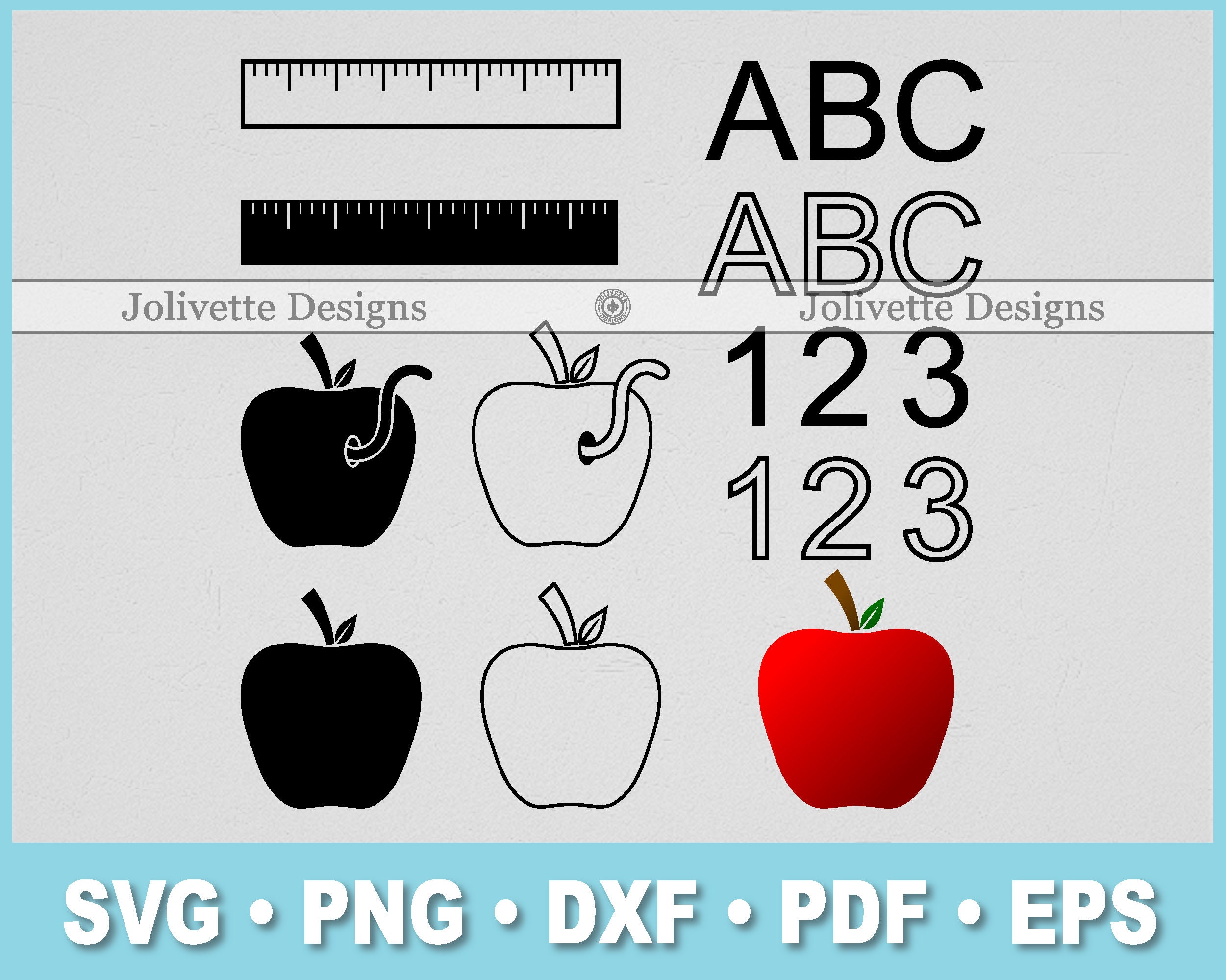 Abc 123 Clip Art