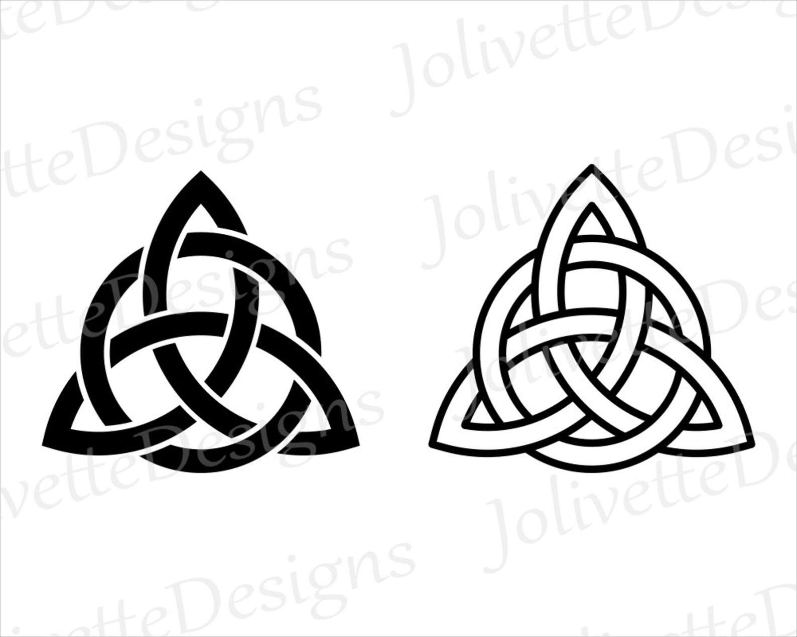 Trinity Celtic Knot Triquetra Clip Art Clipart Design - Etsy