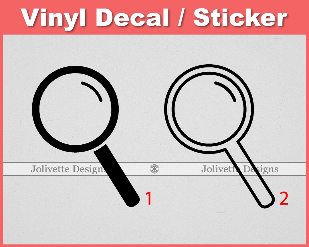Magnifying Glass, Detective, Spyglass, Mirror, Decal, Car Decal, Laptop ...