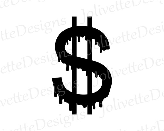 Cool Dollar Sign Paint Drip Graffiti Money Clip Art - Etsy