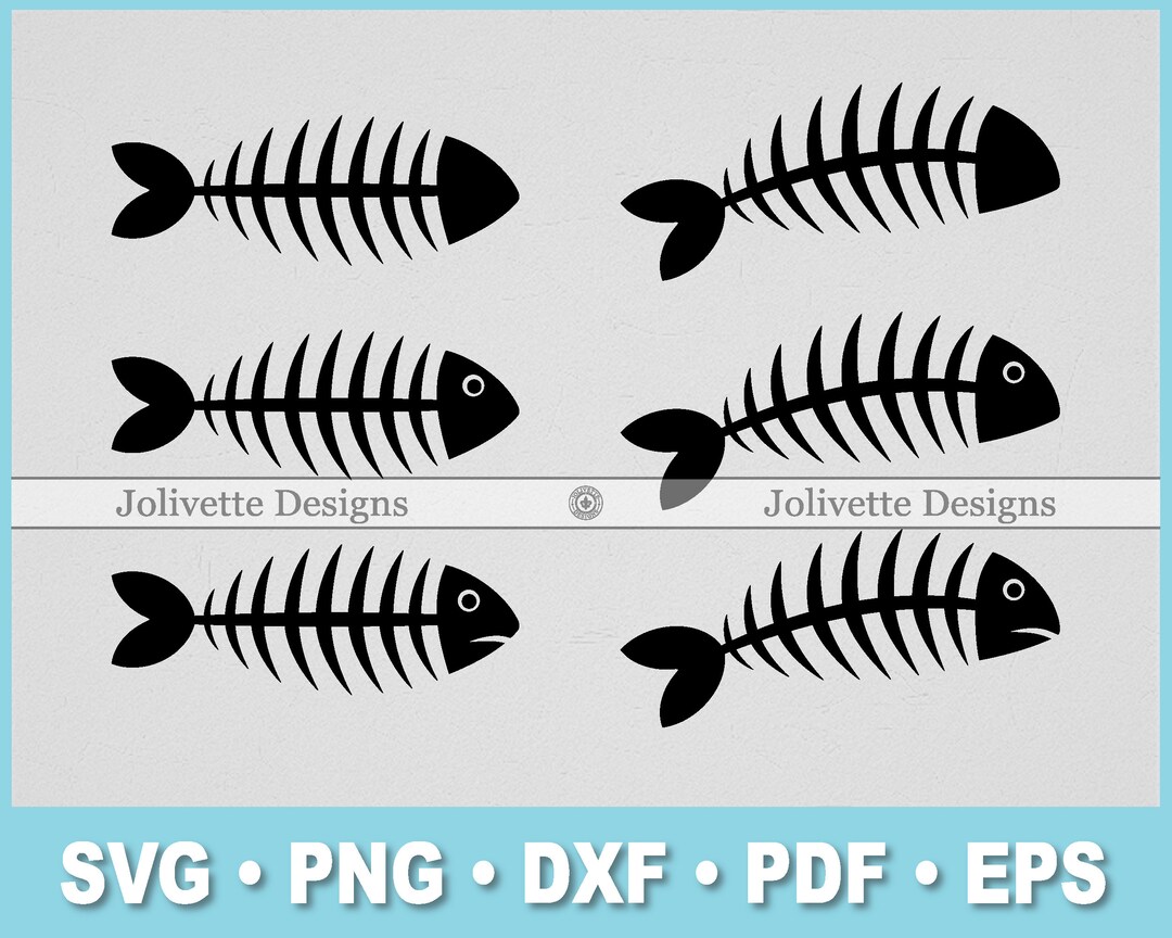 Fish, Dead Fish, Fish Bones SVG, Clipart, Clip Art, Design, Svg Files ...