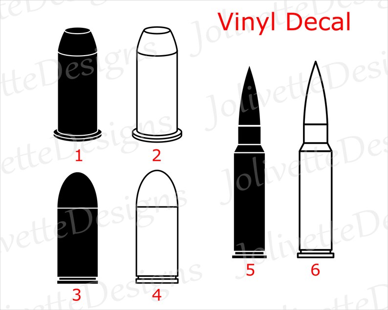 Bullets Ammo Military Guns Bullet Decal Army Decal Car | Etsy