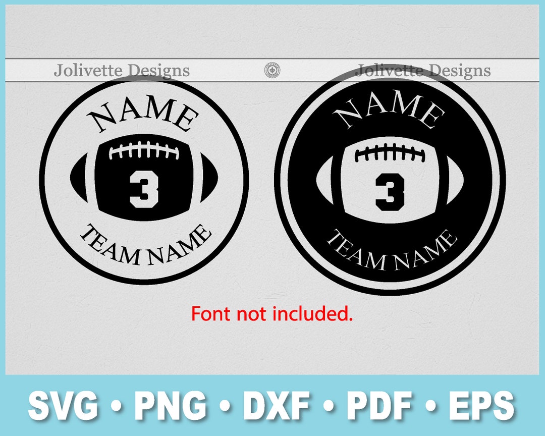 Football, Team, Custom, Circle, Decal, Sports Clip Art, Clipart, Design ...
