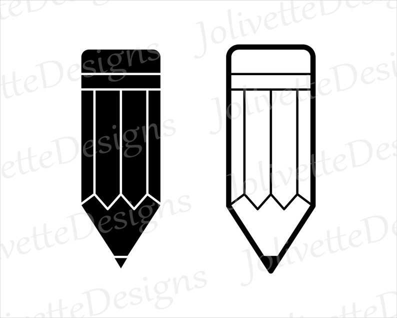 Pencil Pen Writer School Draw Clip Art Clipart Design - Etsy