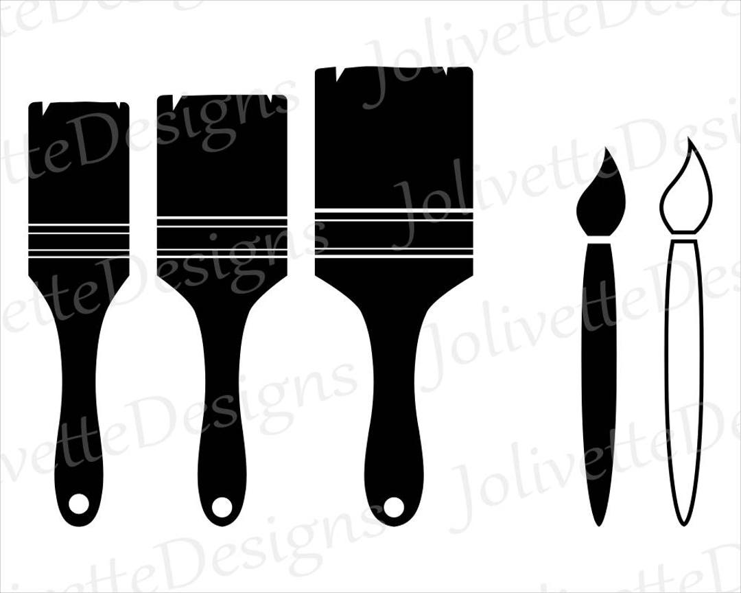 Paint Brush Artist Brush Brushes Paint Art Clip Art - Etsy