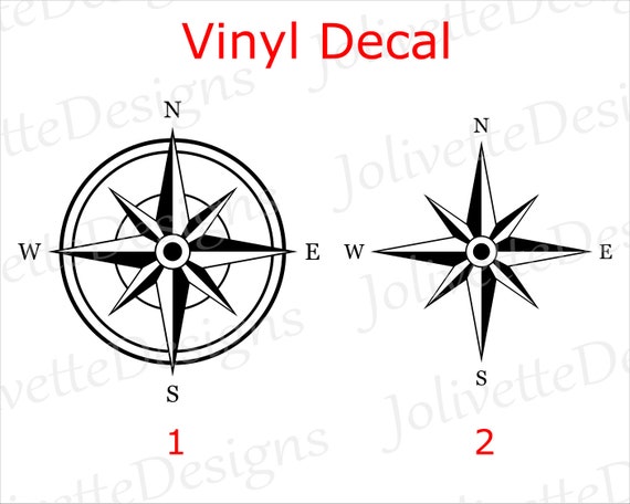 Nautical Compass Directions Sailor Ship Decal Car Decal | Etsy