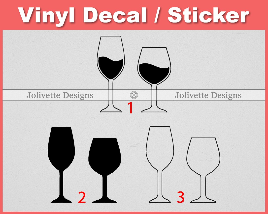Wine Glasses, Champagne, Alcohol, Drink, Decal, Car Decal, Laptop Decal ...