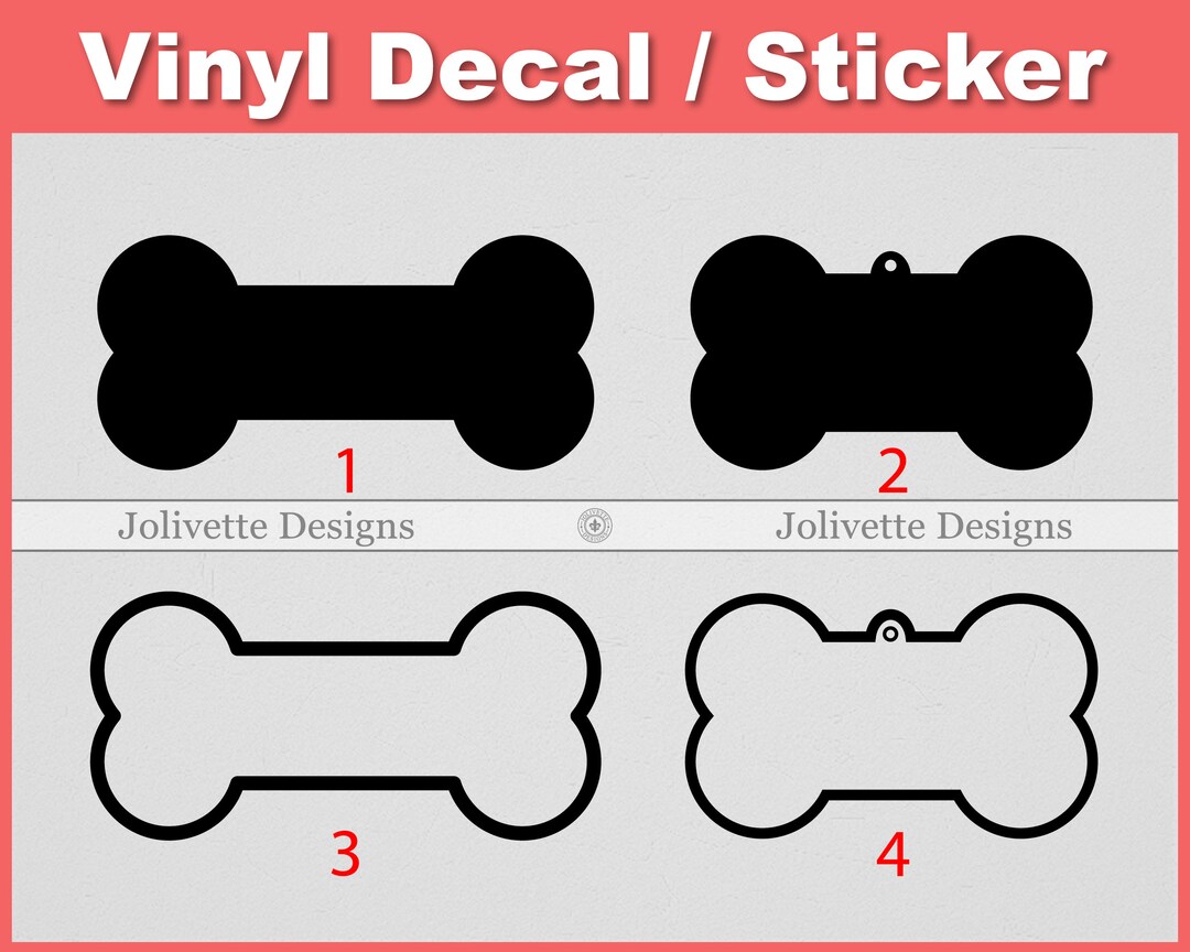 Bone, Dog, Dog Bone, Tag, Dog Tag, Bones, Decal, Car Decal, Laptop ...