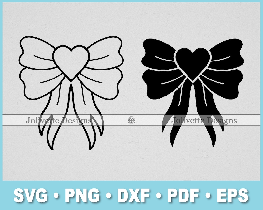 Heart, Bow, Ribbon, Knot Clip Art, Clipart, Design, Svg Files, Png ...