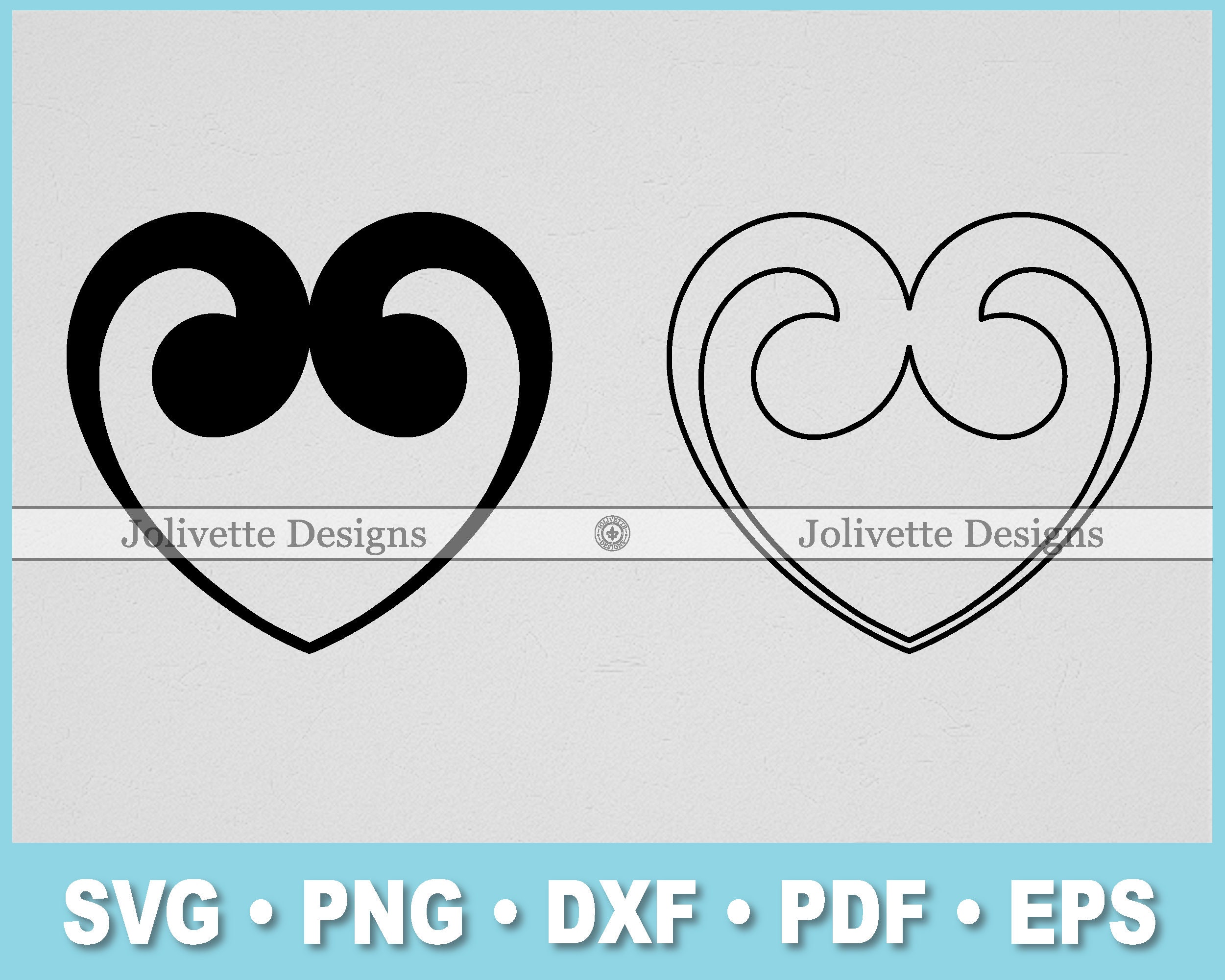 Swirl Heart Clip Art