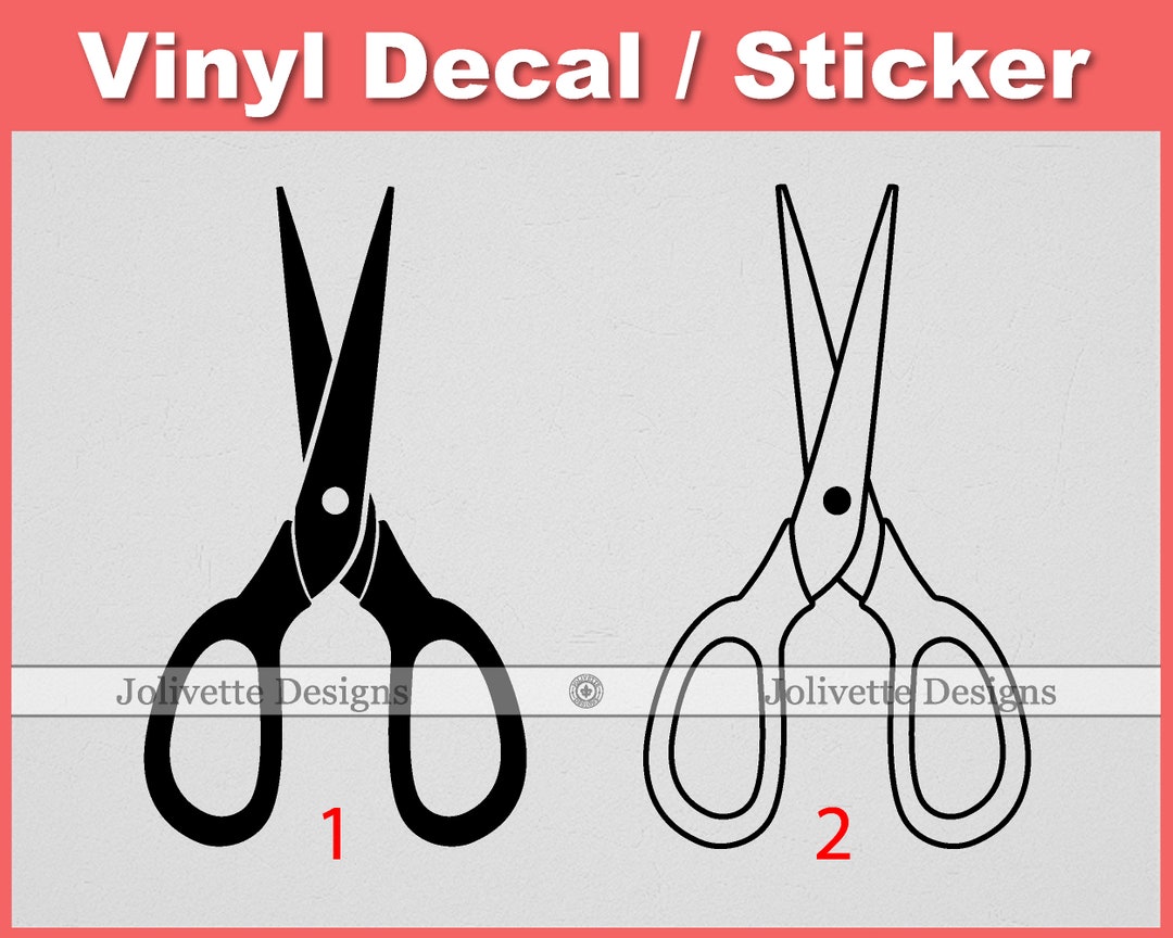 Scissors, Cut, Shears, Decal, Car Decal, Laptop Decal, Yeti Decal ...