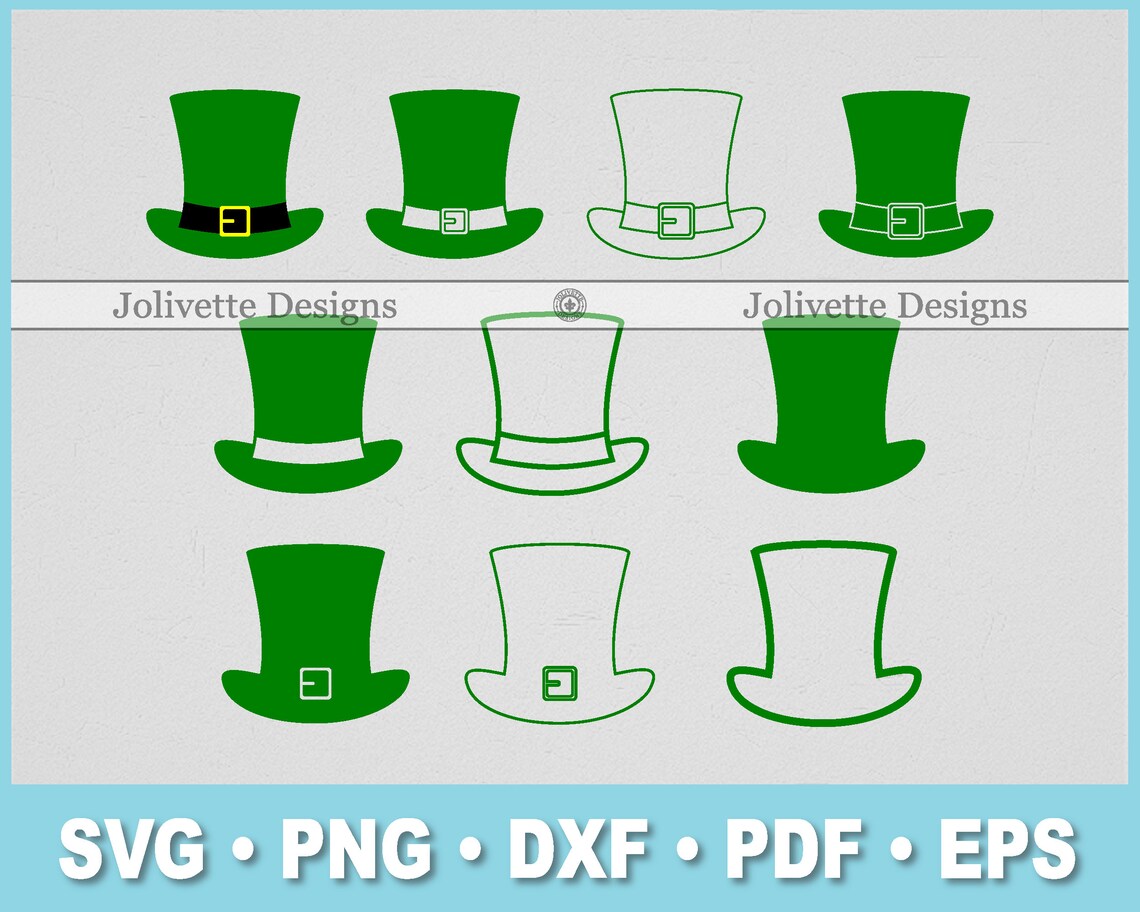 Leprechaun Hat St. Patrick's Day St Patrick Clip Art - Etsy