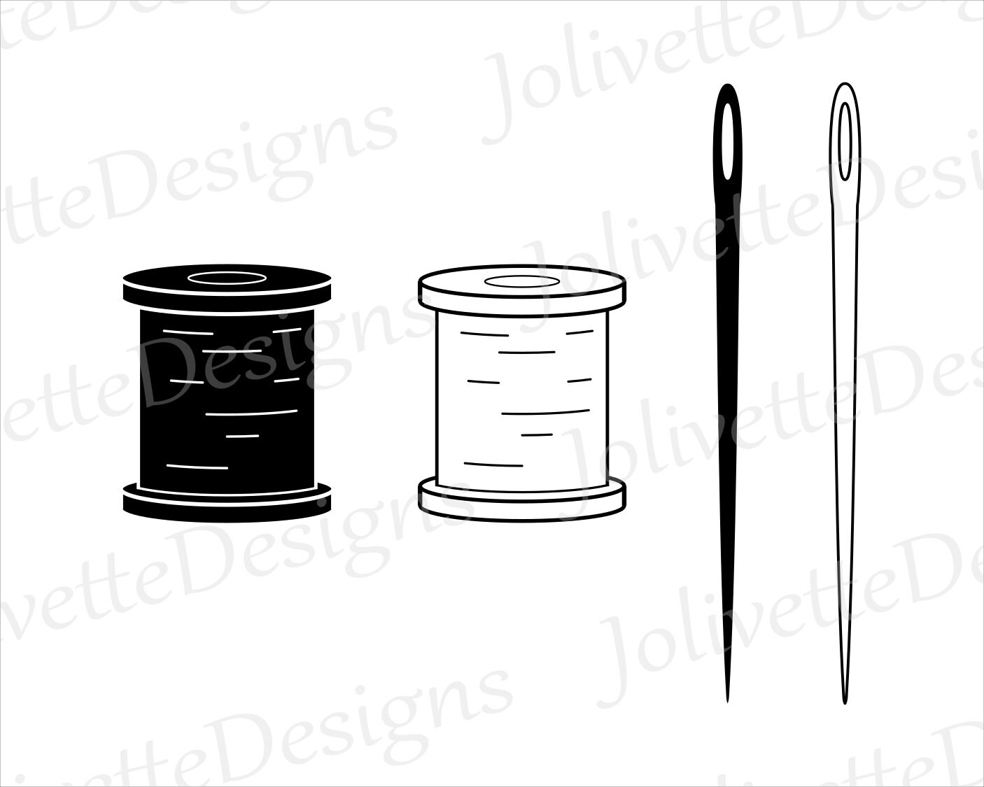 Needle Thread Sew Seamstress Stitch Tailor Clip Art | Etsy