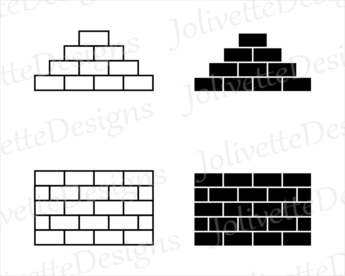 Bricks Wall Building Masonry Stack Blocks Clip Art | Etsy