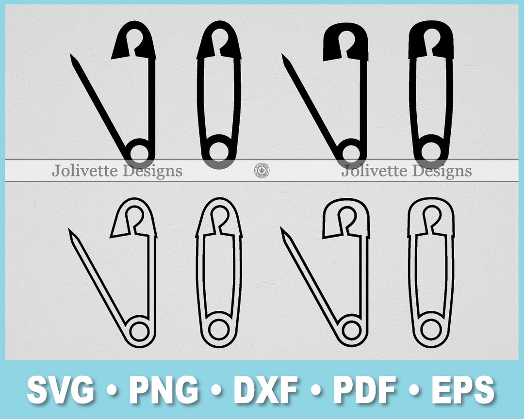 Safety Pin, Pin, Stick, Open, Closed, Clip Art, Clipart, Design, Svg ...