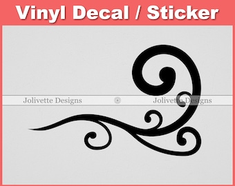 Swirl Love Heart Calligraphy Swoosh Whirl Tattoo Tribal Sign - Etsy