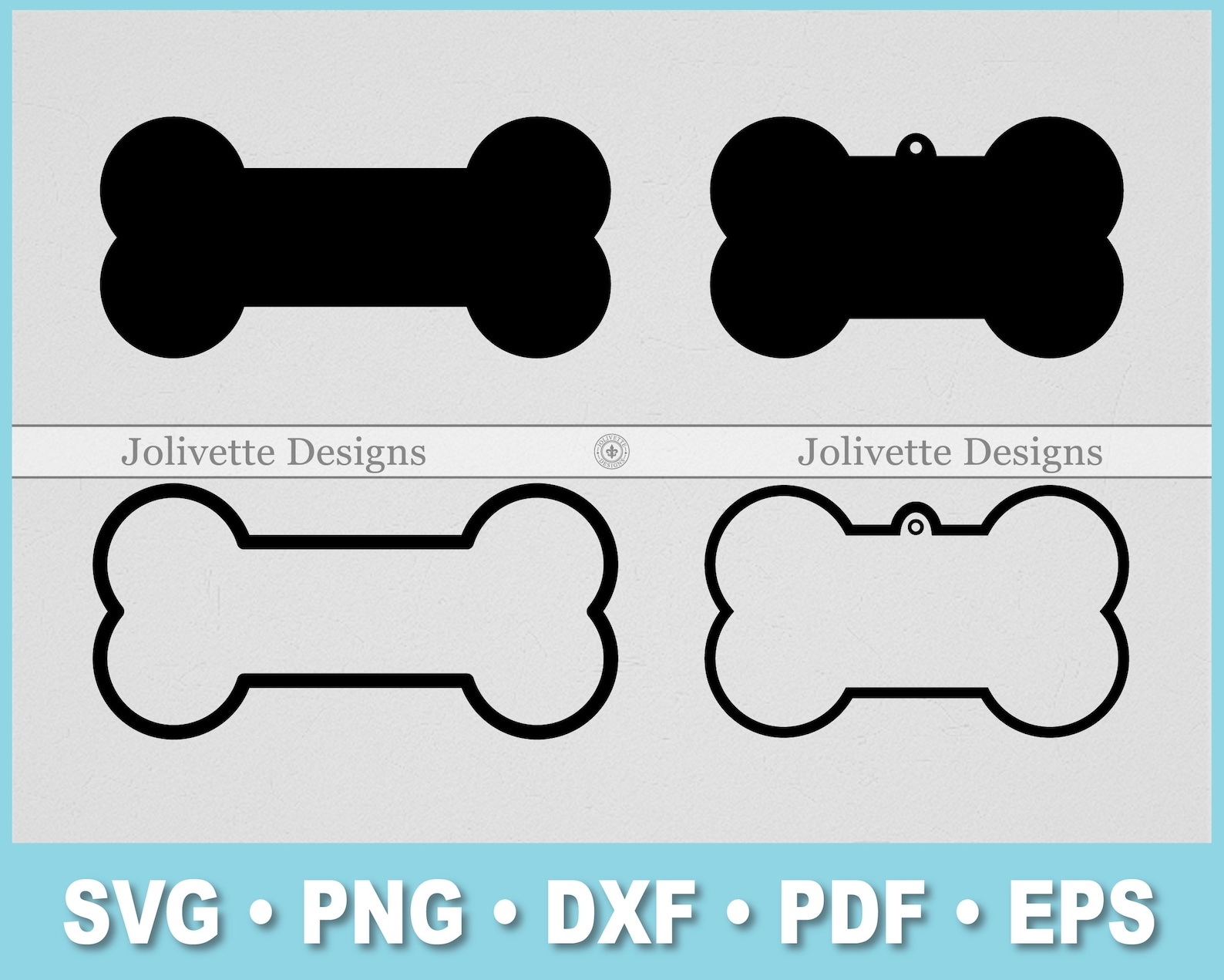 Bone Dog Dog Bone Tag Dog Tag Bones Clip Art Clipart - Etsy