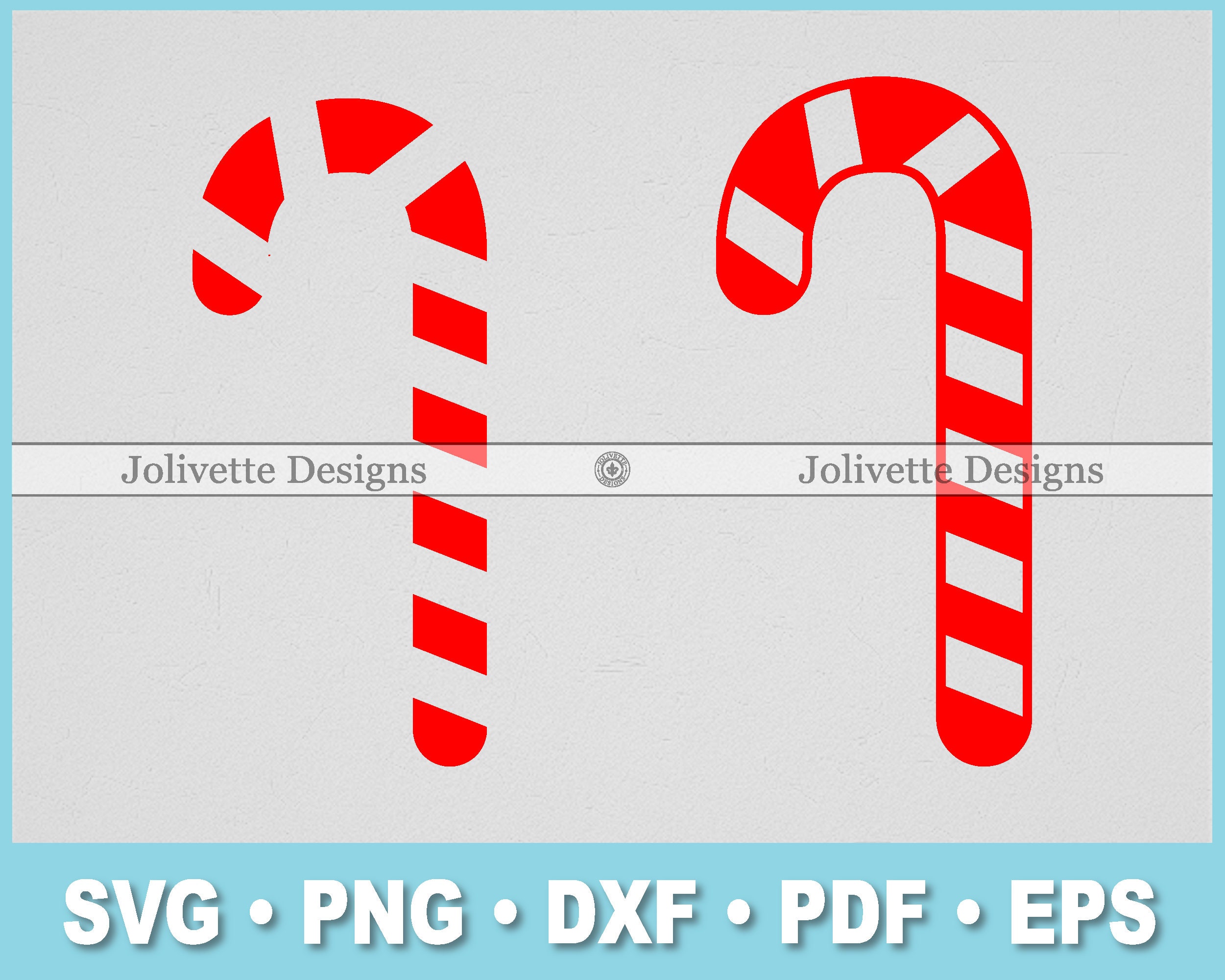 Candy Cane Christmas Candies Holiday Clip Art Clipart - Etsy