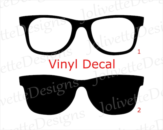 Shades Glasses Sunglasses Lense Decal Car Decal Laptop | Etsy
