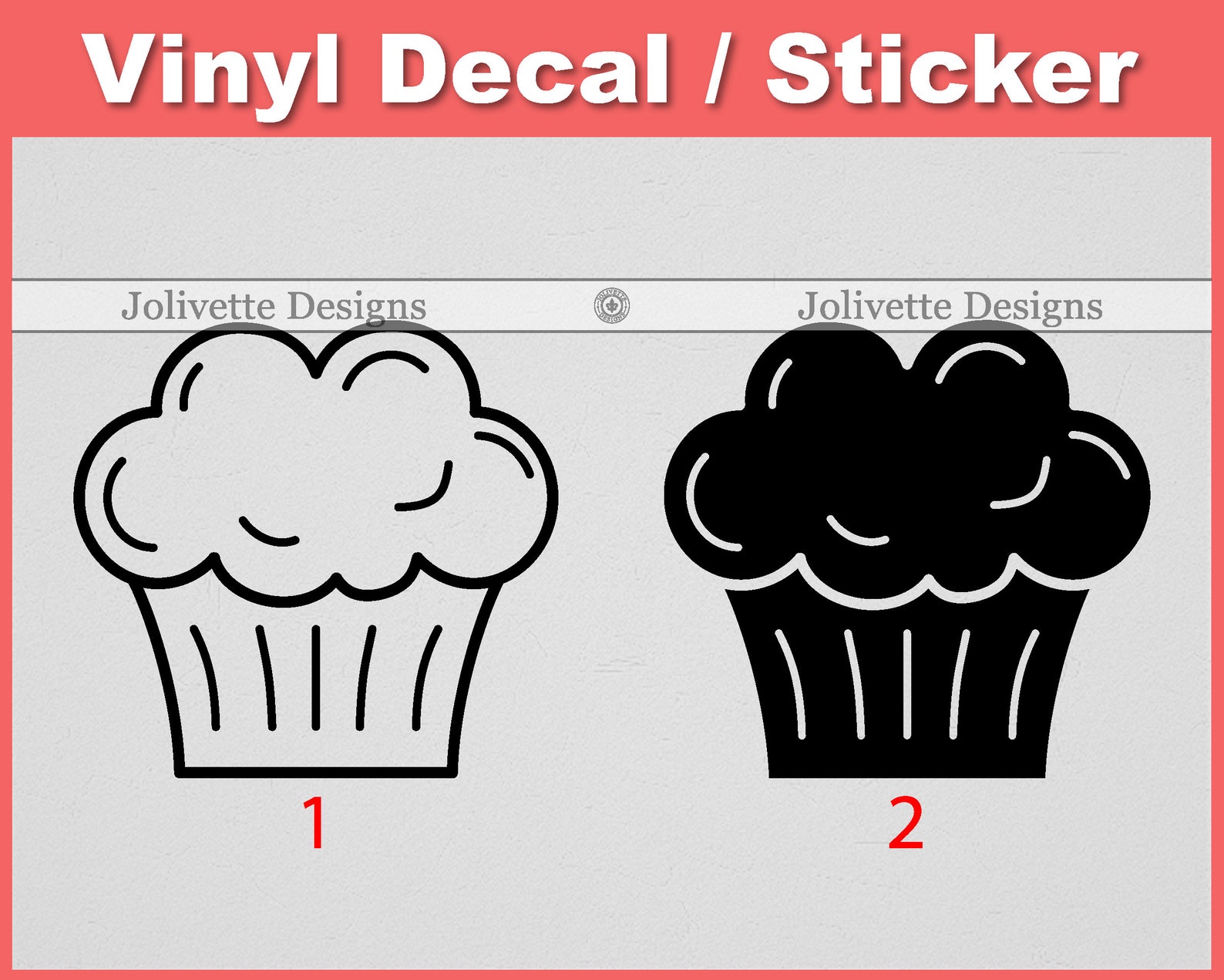 Muffin, Cupcake, Bakery, Sweets, Bake, Chef, Decal, Car Decal, Laptop ...