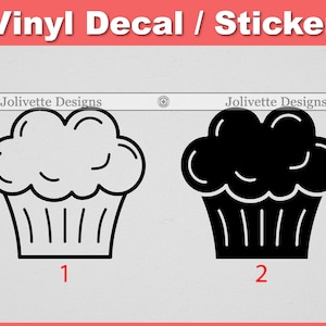 Muffin, Cupcake, Bakery, Sweets, Bake, Chef, Decal, Car Decal, Laptop ...