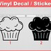 Muffin, Cupcake, Bakery, Sweets, Bake, Chef, Decal, Car Decal, Laptop ...