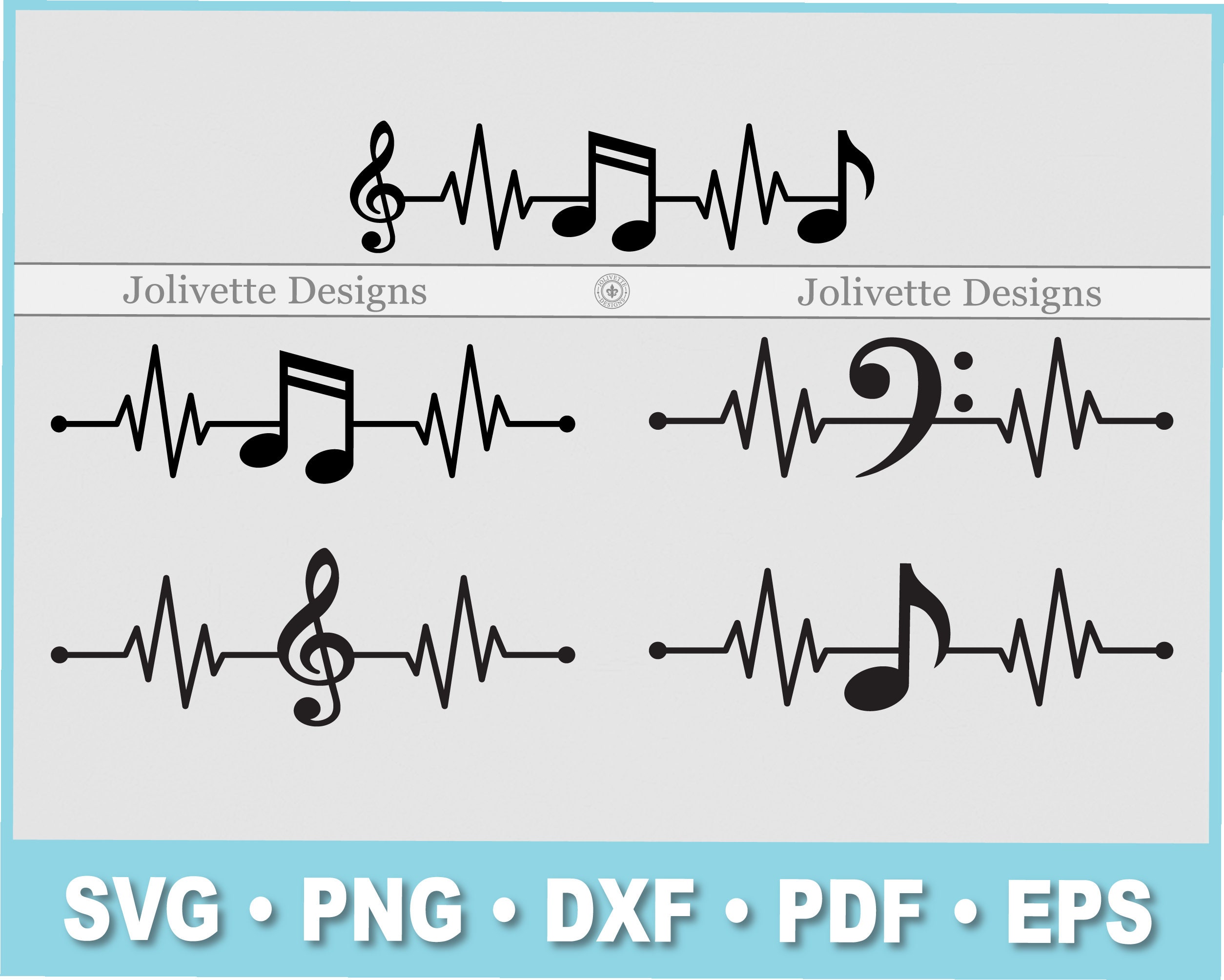 Music Note, Heartbeats, Heart, EKG, ECG, Wave, Line, Clip Art, Clipart ...