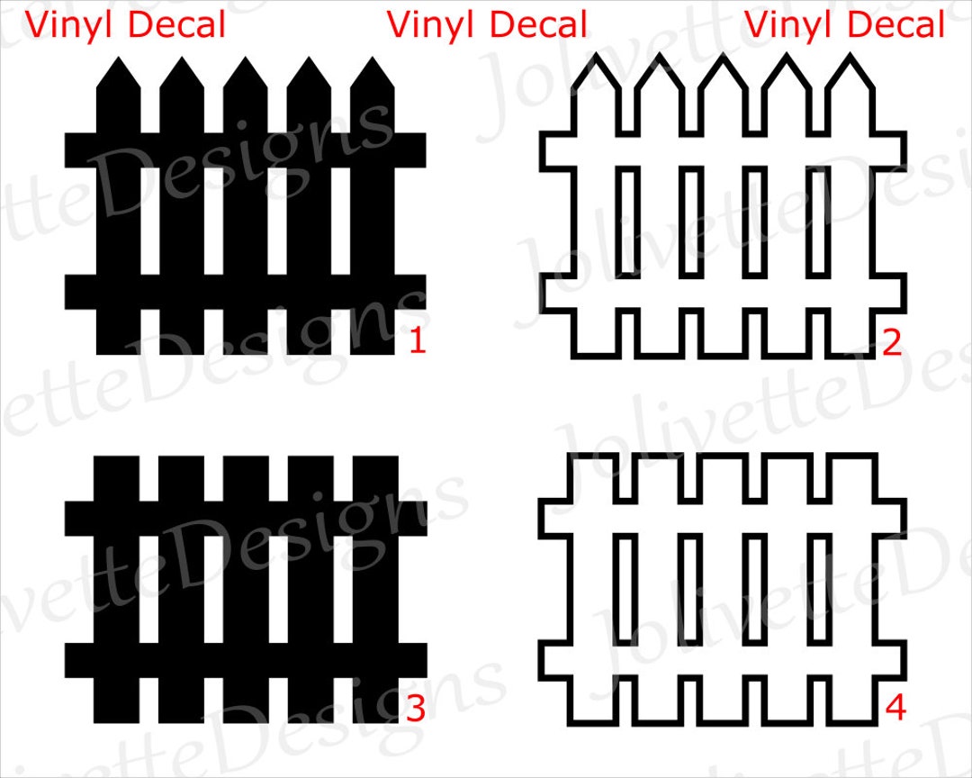 Fence Picket Fence Wood Fences Post Stake Decal Car - Etsy