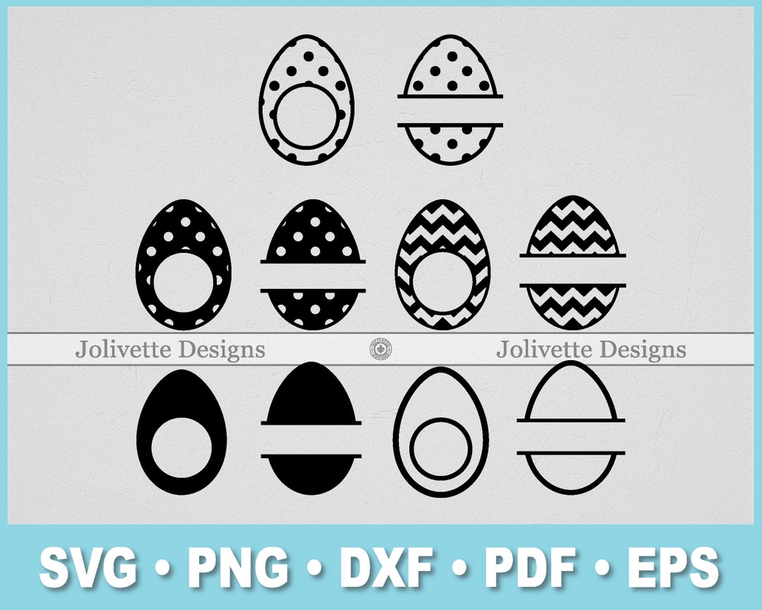 Egg, Easter, Monogram, Eggs, Chevron, Polka Dot, Clip Art, Clipart ...