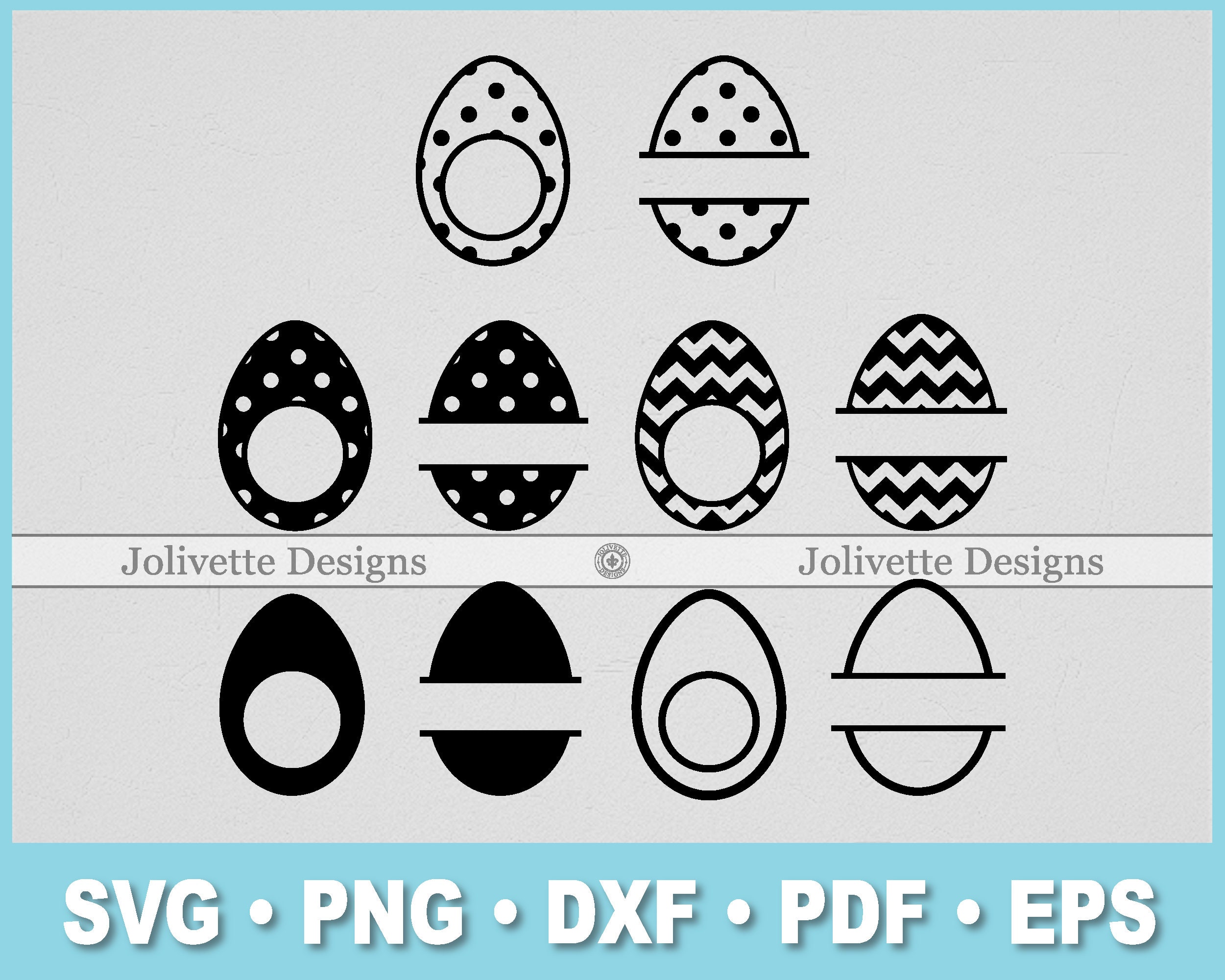Chevron Easter Egg Clip Art
