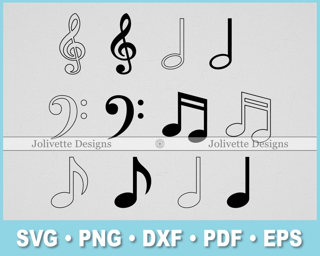 Music Notes, Note, Treble Clef, Bass, Quarter, Eighth, Half, Clip Art ...