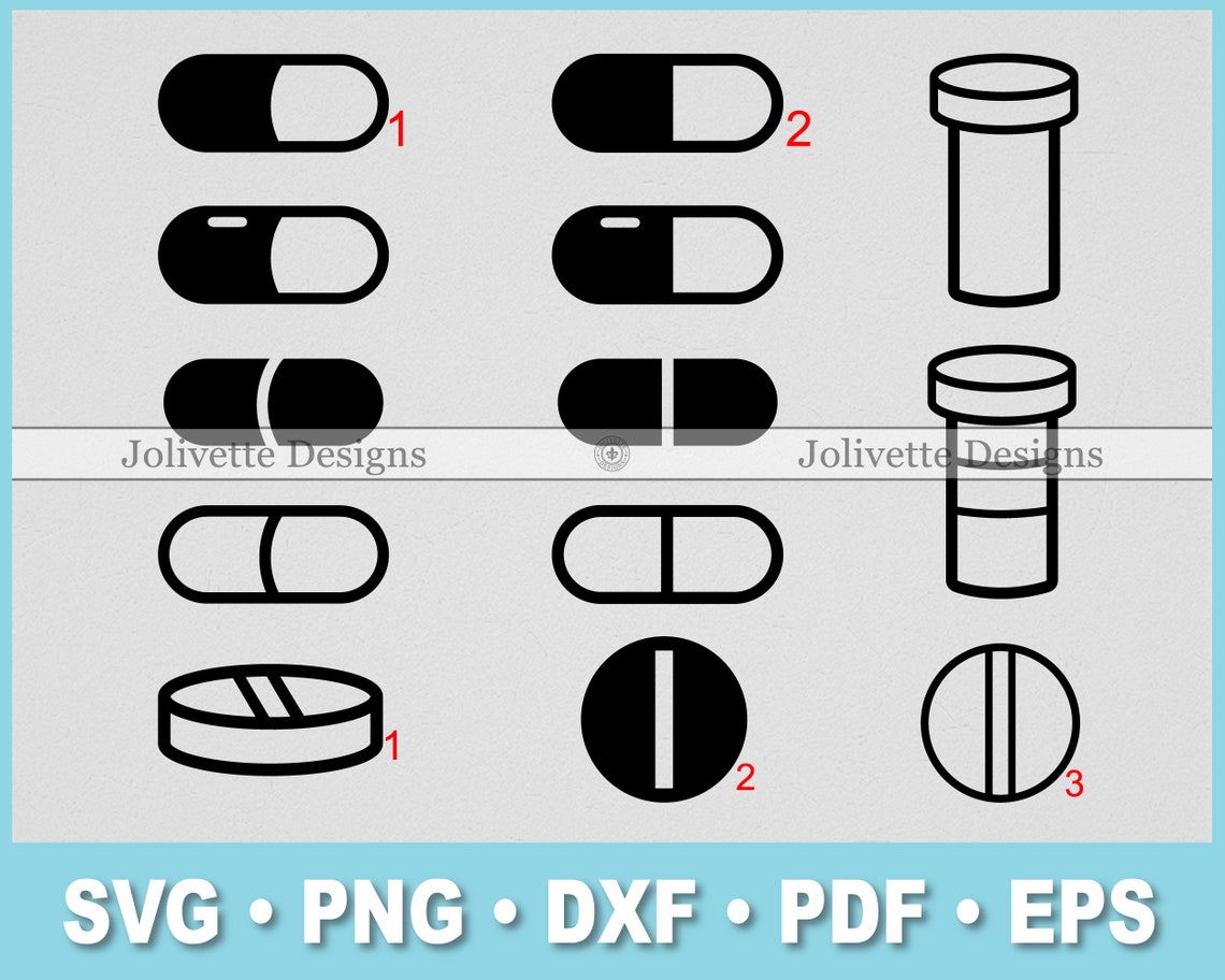 Medicine SVG Pill SVG Pills Doctor Clip Art Clipart - Etsy