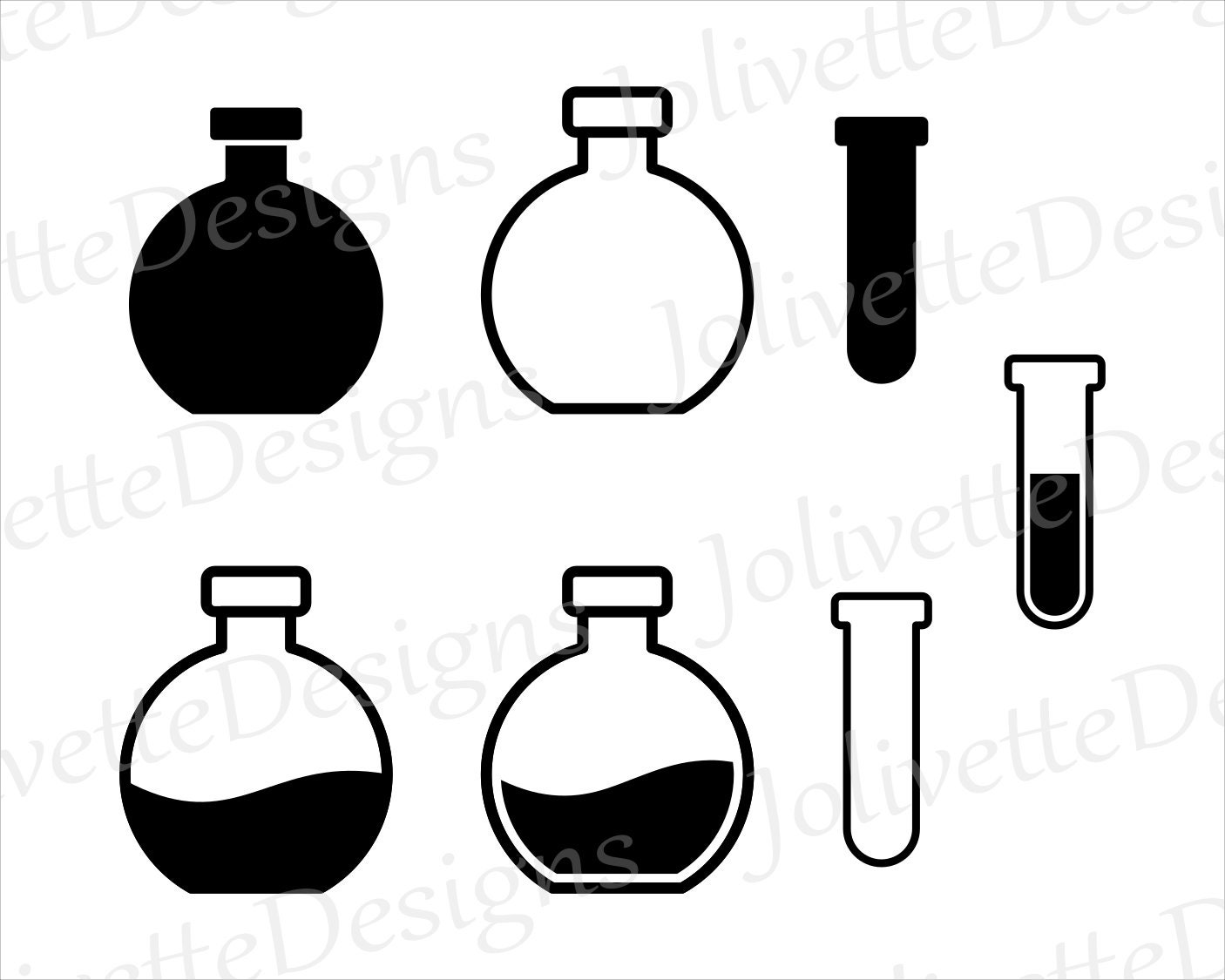 Potion Vial Bottle Chemistry Magic Clip Art Clipart - Etsy
